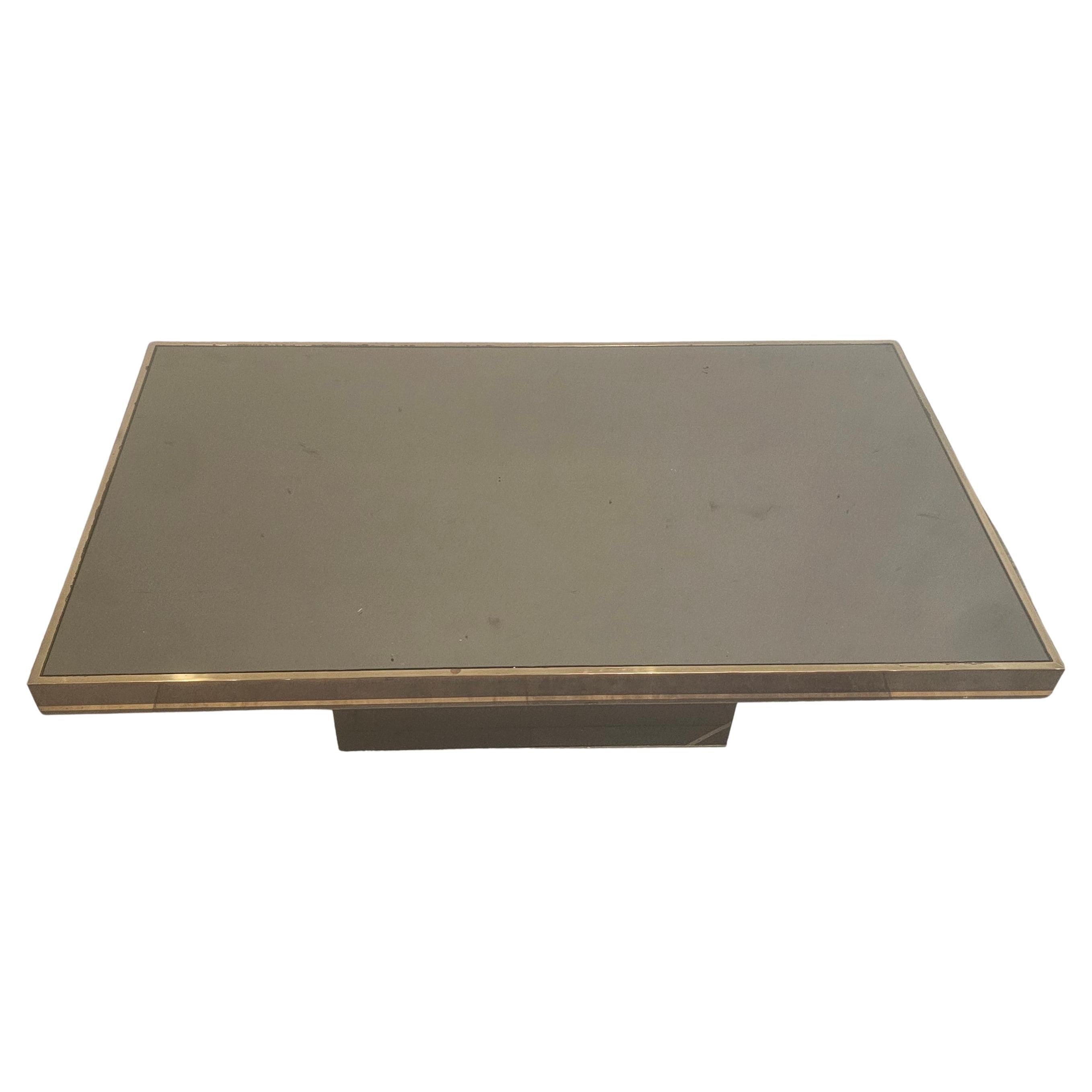 White Plaster Coffee Table With Deco Details For Sale at 1stDibs