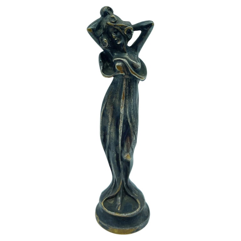 Bronze Petschaft Seal "Lady" Monogram "a" Around 1900 For Sale at 1stDibs