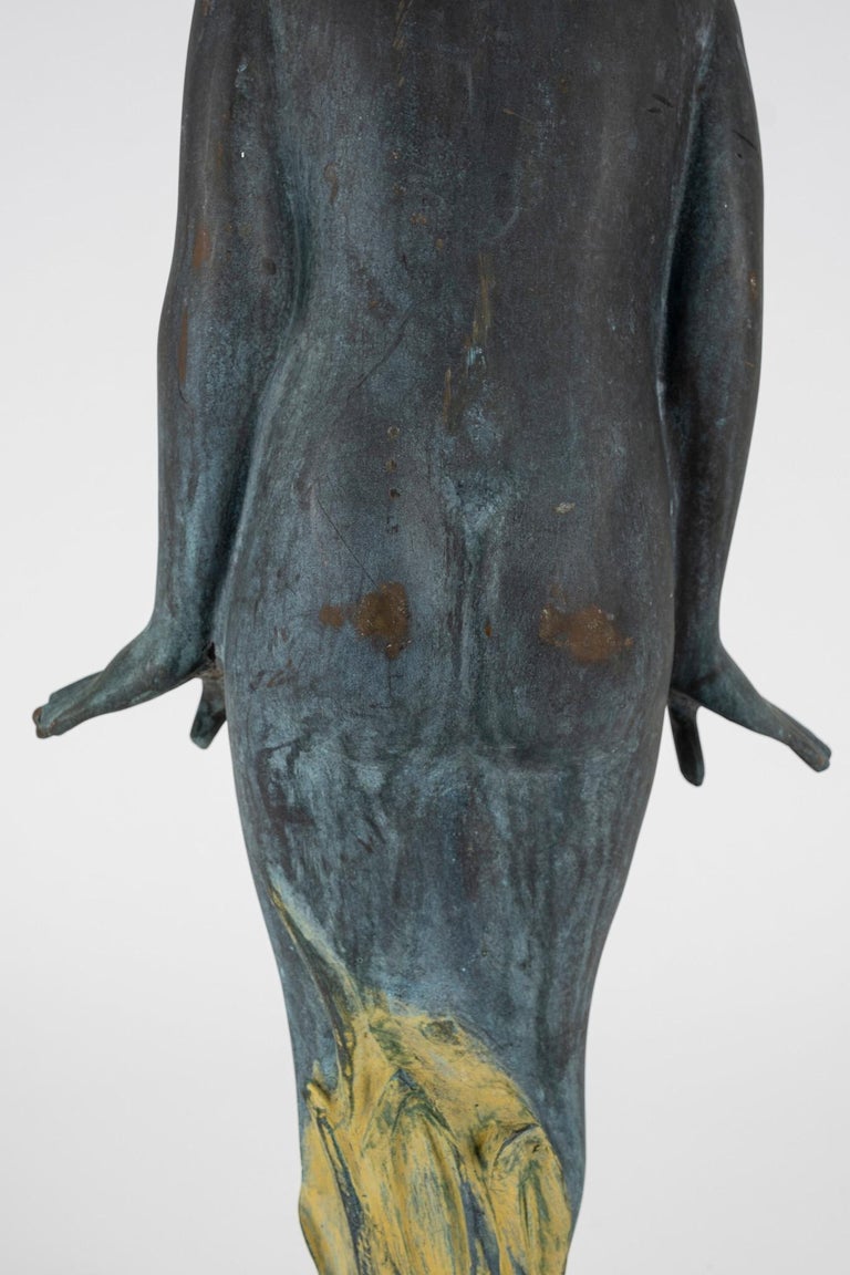 Bronze Pixie Fairy Garden Statue Fountain at 1stDibs