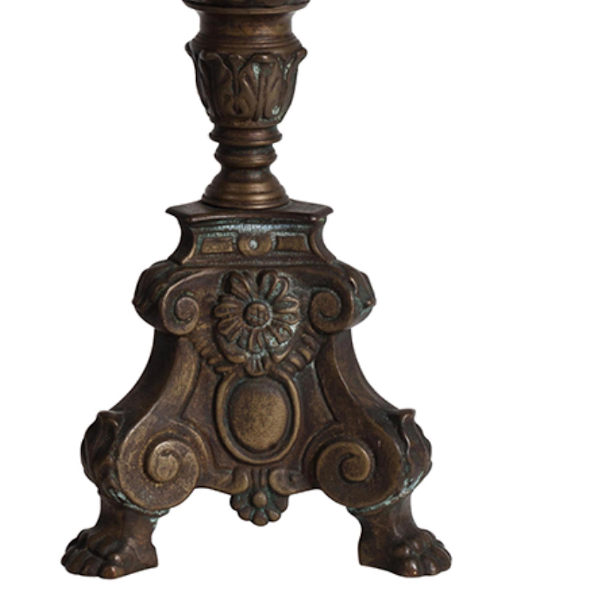 Bronze Pricket Sticks Candle Holders For Sale at 1stDibs