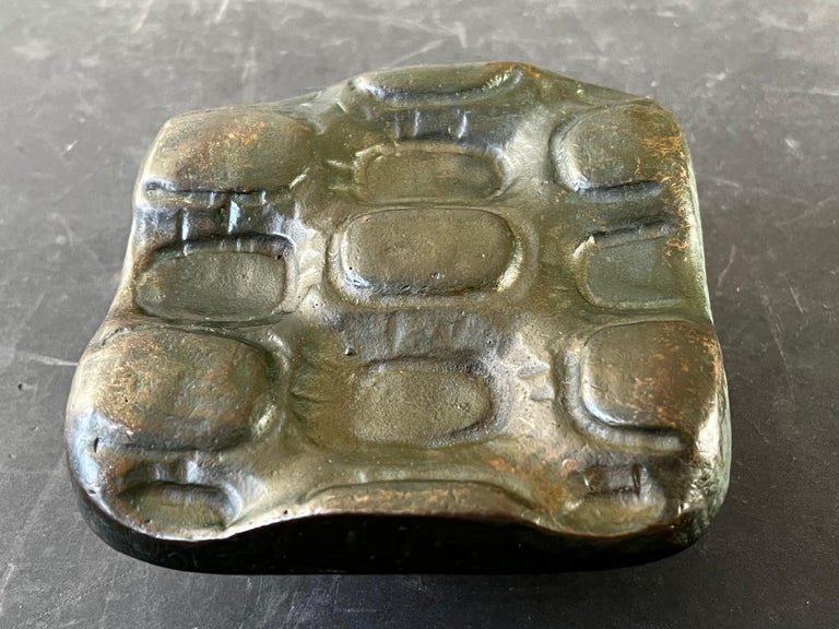 Bronze Push-Pull Door Handle with Contoured Design For Sale at 1stDibs