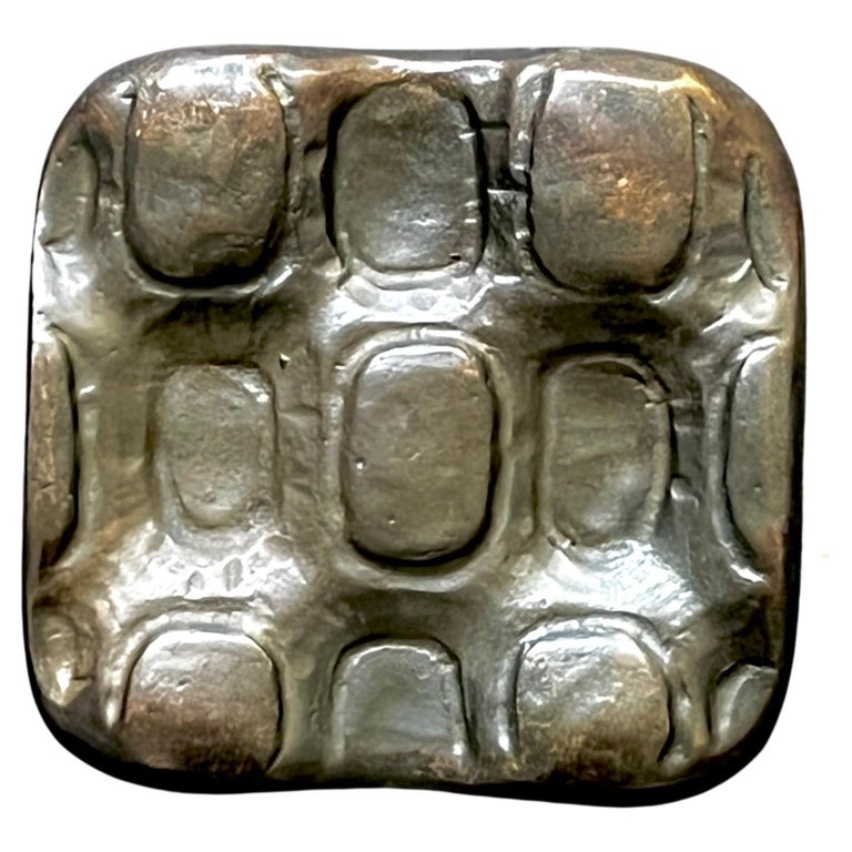 Bronze Push-Pull Door Handle with Contoured Design For Sale at 1stDibs