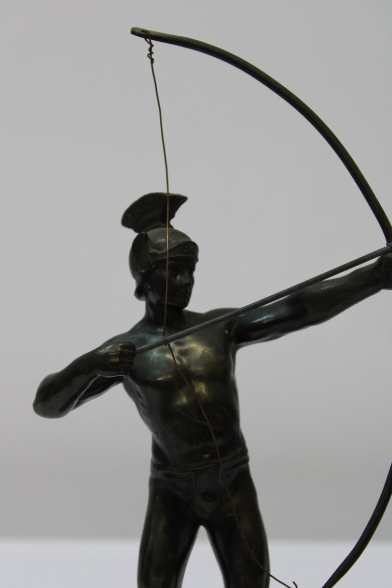 Bronze Roman Archer Sculpture For Sale at 1stDibs