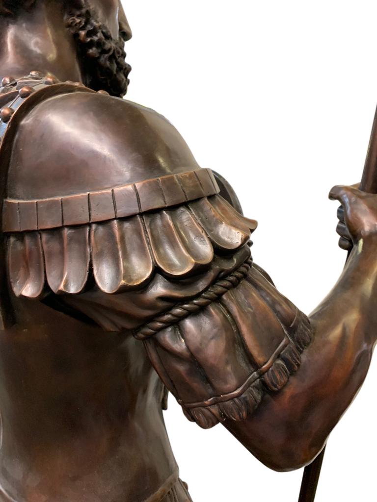 Bronze Roman Gladiator 'With Sword', Lifesize For Sale at 1stDibs
