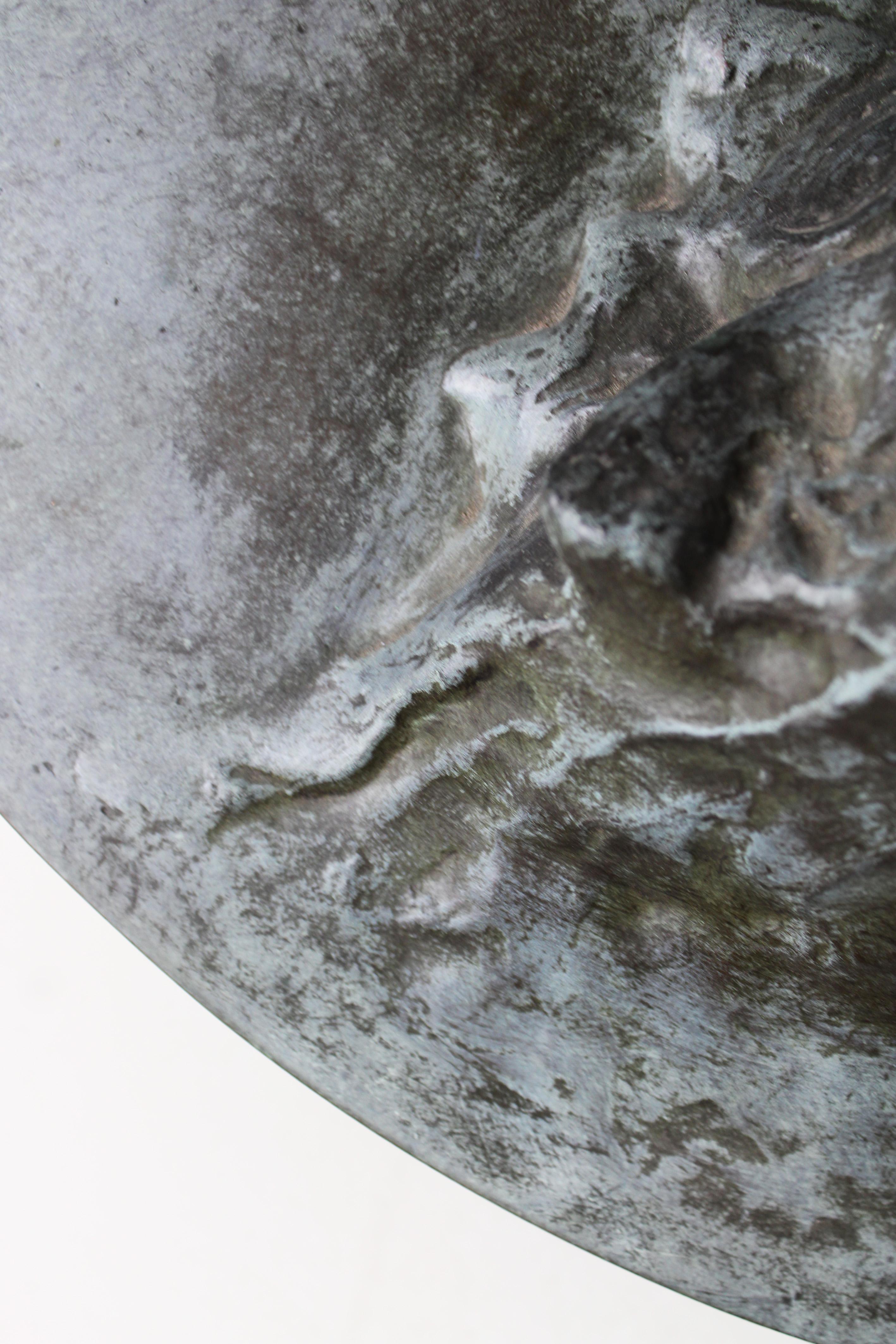 Bronze round Medaillon in profile Signed and Dated F de Smet 1909 ...