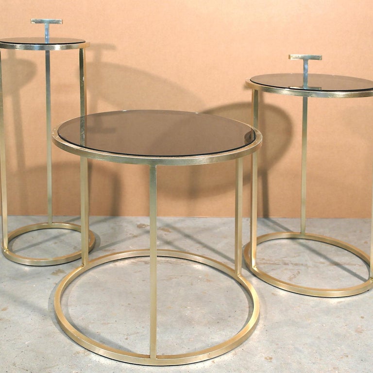 Bronze Round Side Table For Sale at 1stDibs | round bronze side table