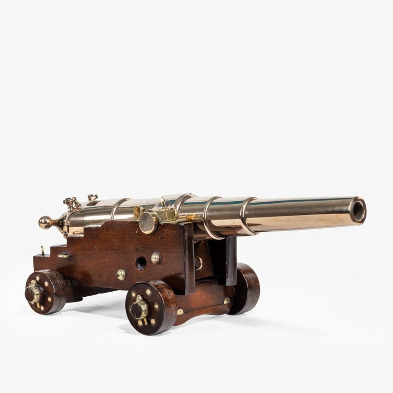 Bronze Scale Models of 40lb Naval Cannon, England, circa 1890 at 1stDibs