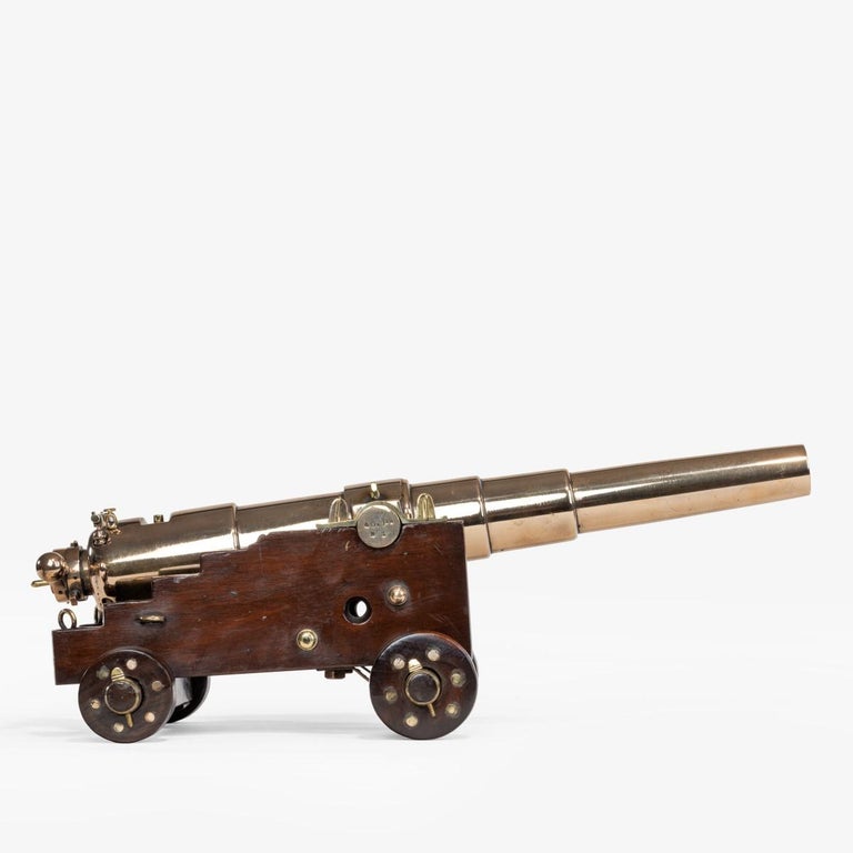 Bronze Scale Models of 40lb Naval Cannon, England, circa 1890 at 1stDibs