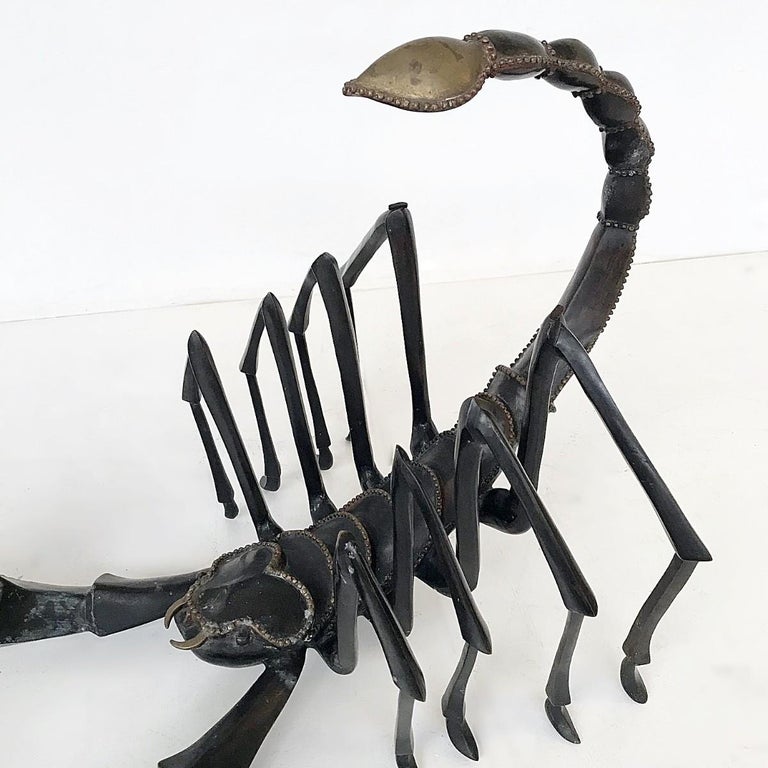 Bronze Scorpion Coffee Table, 1970s at 1stDibs
