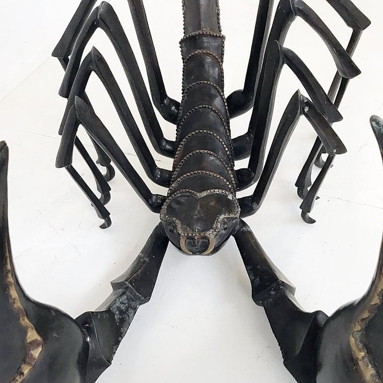 Bronze Scorpion Coffee Table, 1970s at 1stDibs