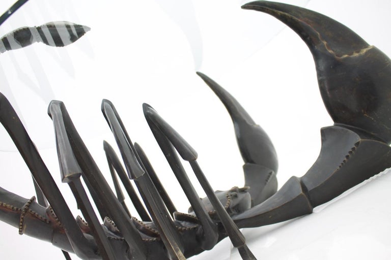 Bronze Scorpion Coffee Table Attributed to Jacques Duval-Brasseur ...