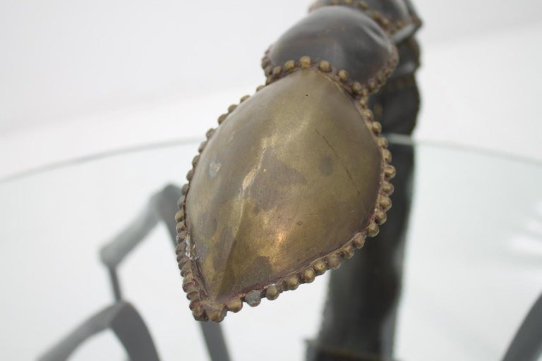 Bronze Scorpion Coffee Table Attributed to Jacques Duval-Brasseur ...
