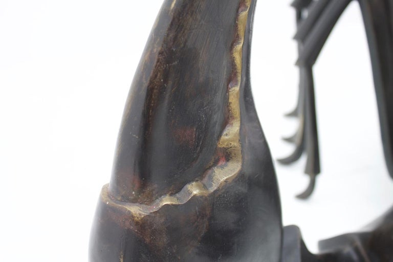 Bronze Scorpion Coffee Table Attributed to Jacques Duval-Brasseur ...