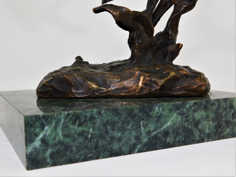 Bronze Sculpture Austrian Carl Kauba Rodeo Cowboy Marble, circa 1900 ...