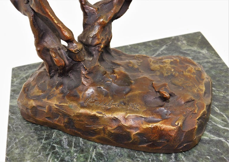 Bronze Sculpture Austrian Carl Kauba Rodeo Cowboy Marble, circa 1900 ...