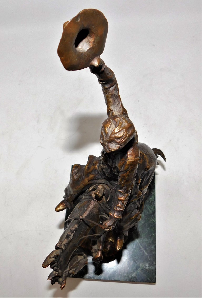 Bronze Sculpture Austrian Carl Kauba Rodeo Cowboy Marble, circa 1900 ...