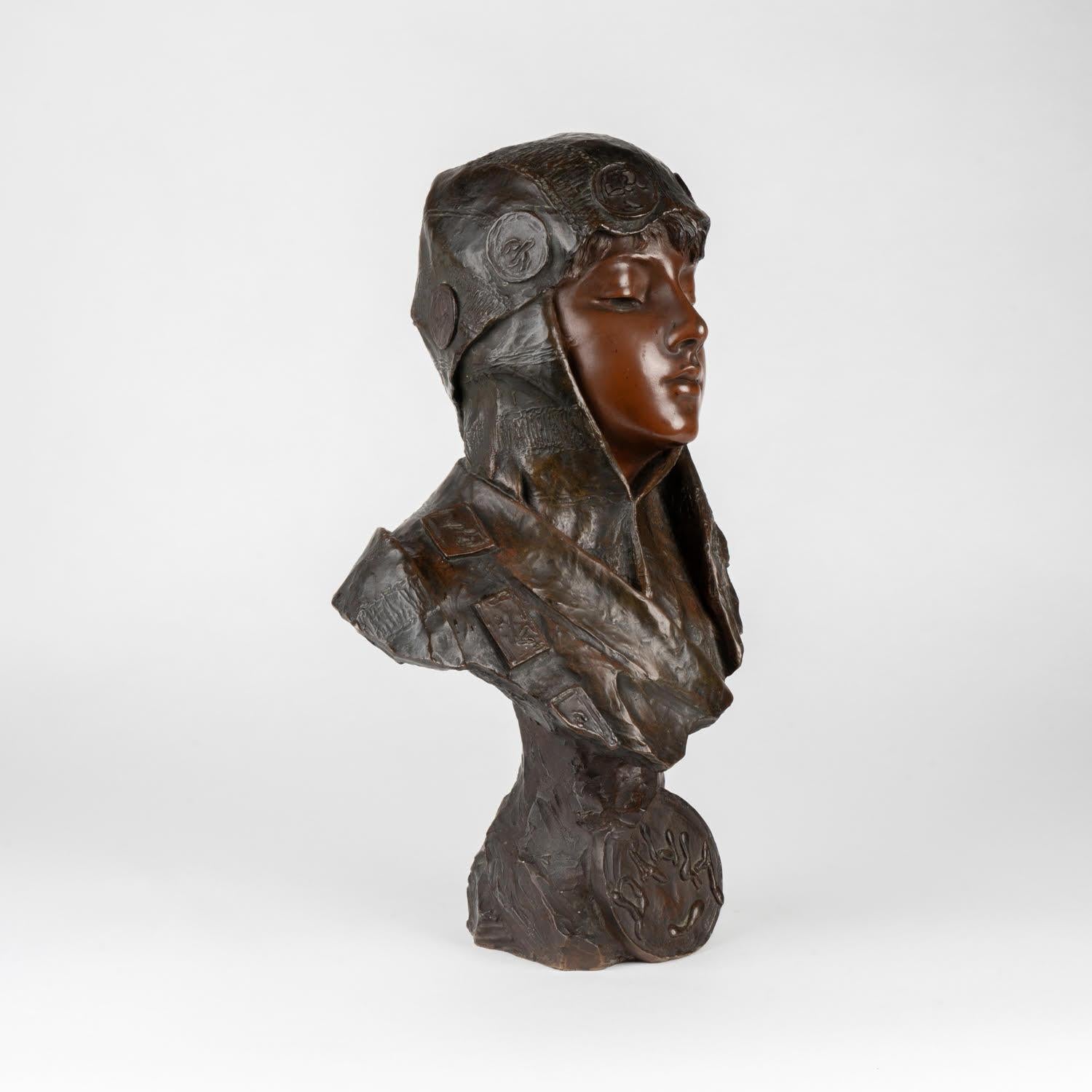 Bronze Sculpture, Bust by Emmanuel Villanis, Early 20th Century, Art ...