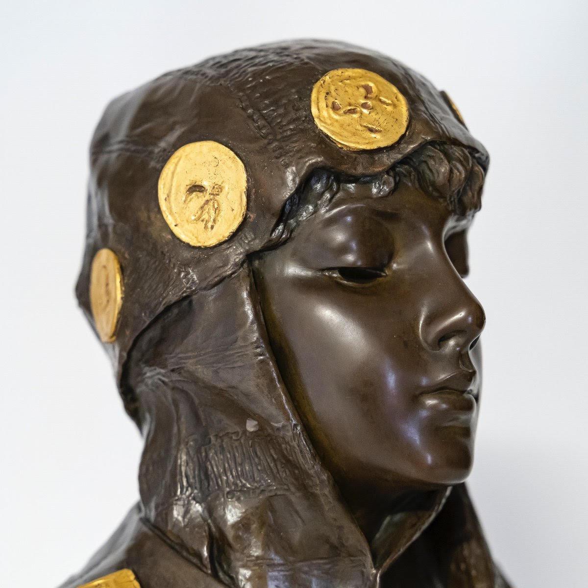 Bronze Sculpture by Emmanuel Villanis, 1900. For Sale at 1stDibs