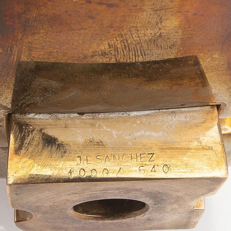 Bronze Sculpture by Jose Luis Sanchez on Plexiglass Stand Spain 1970 ...