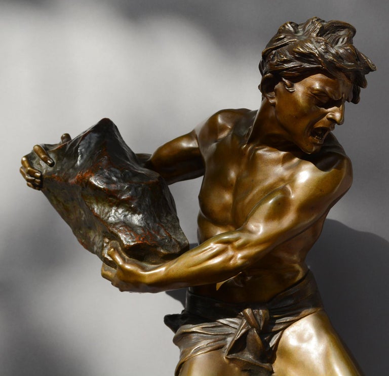 Bronze Sculpture by Edouard Drouot "Age de Pierre", 1890s For Sale at ...
