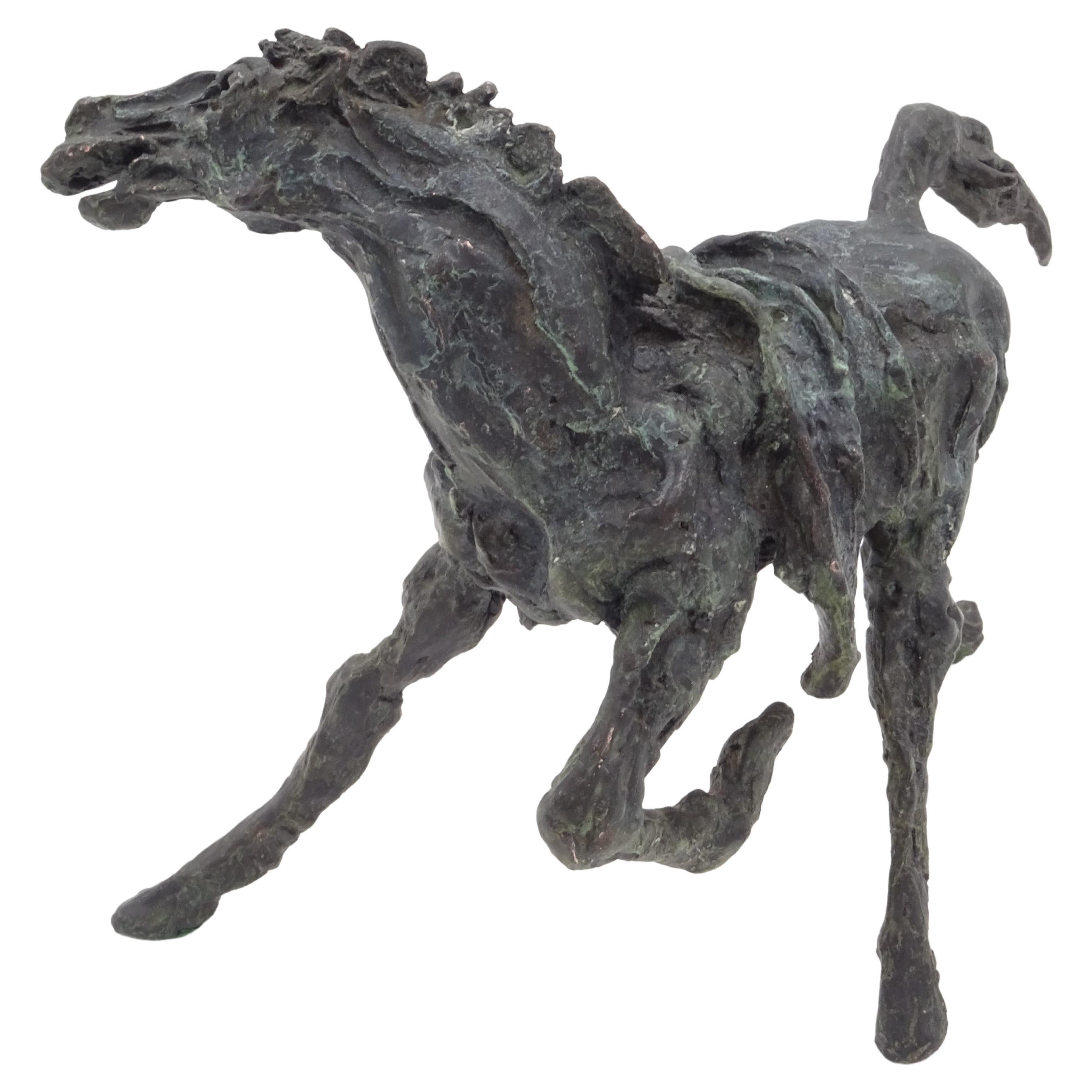 Horse Bronze Dresser Tray by Charlie Beil For Sale at 1stDibs