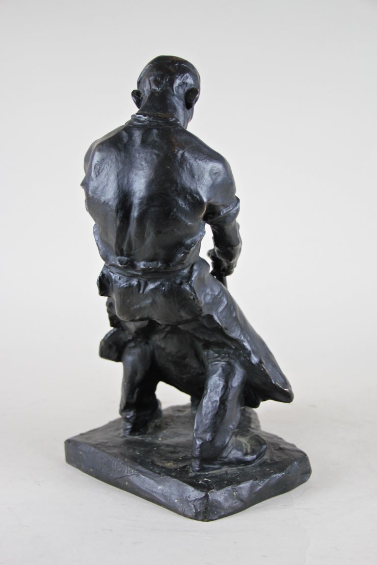 Bronze Sculpture "Ironworker" by Hans Müller, Austria, circa 1910 at ...