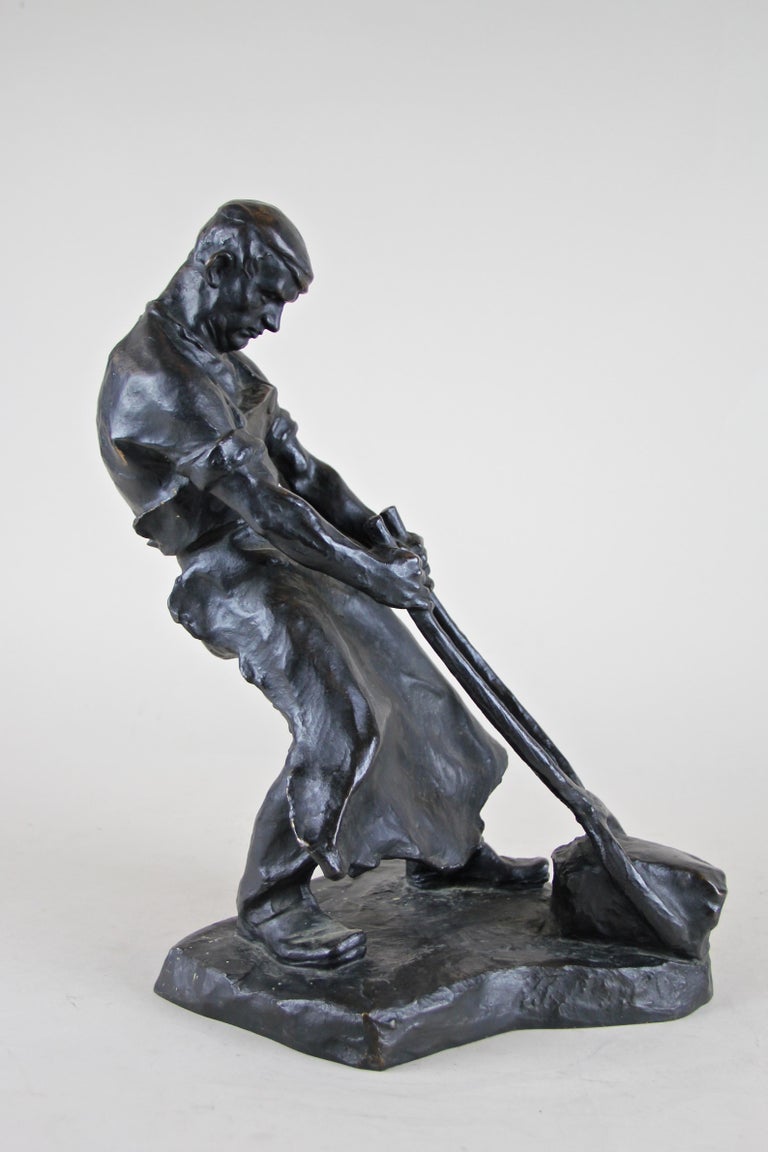 Bronze Sculpture "Ironworker" by Hans Müller, Austria, circa 1910 at ...