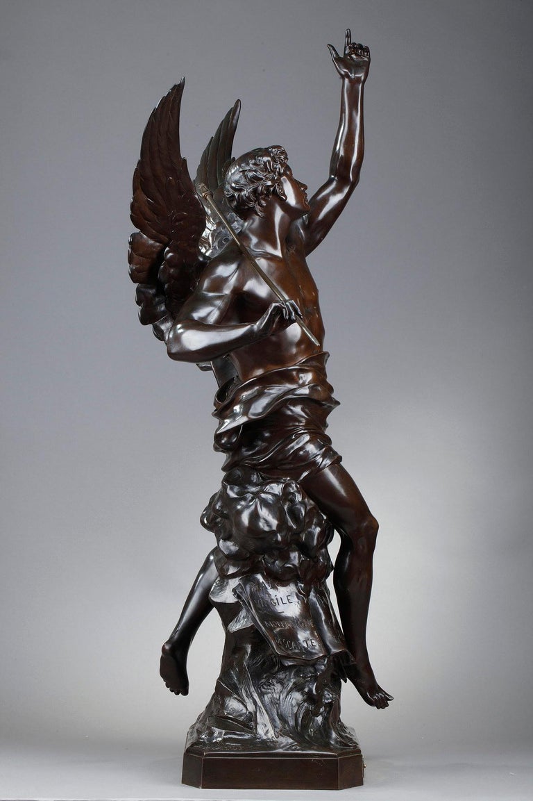 Bronze Sculpture "La pensée" by Emile-Louis Picault at 1stDibs