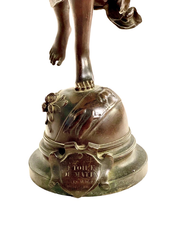 Bronze Sculpture, 'L'Etoile Du Matin' 'Star of the Morning' by Adrien ...