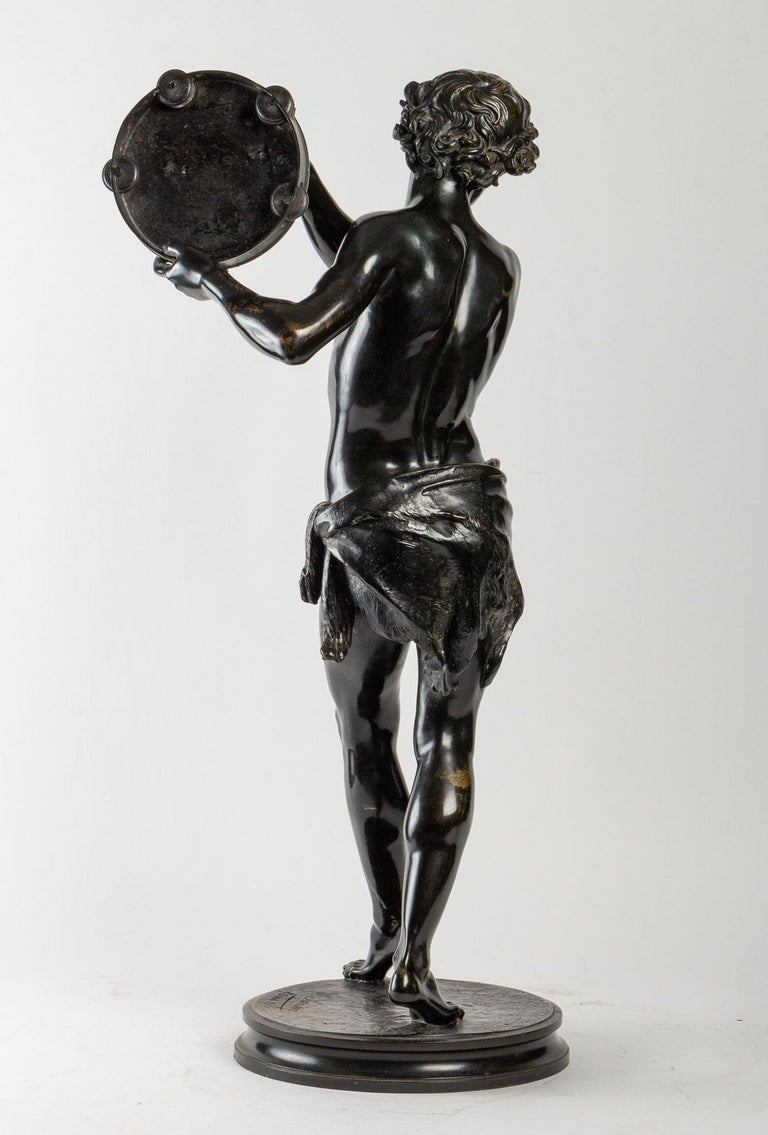 Bronze Sculpture of a Cymbal Player For Sale at 1stDibs