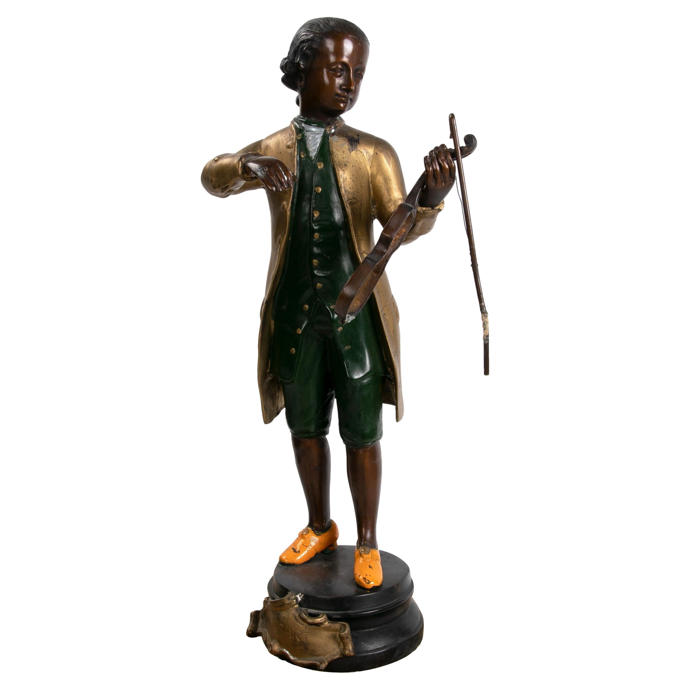 Set of Three Midcentury French Hand Painted Barbotine Ceramic Gnomes ...