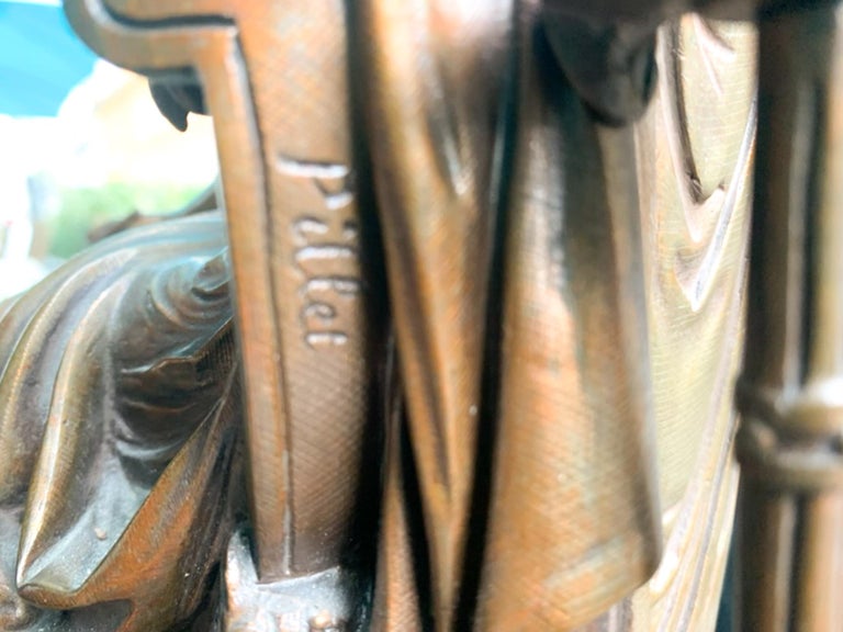 Bronze Sculpture of a Lady by Leon Pillet, 1800 at 1stDibs