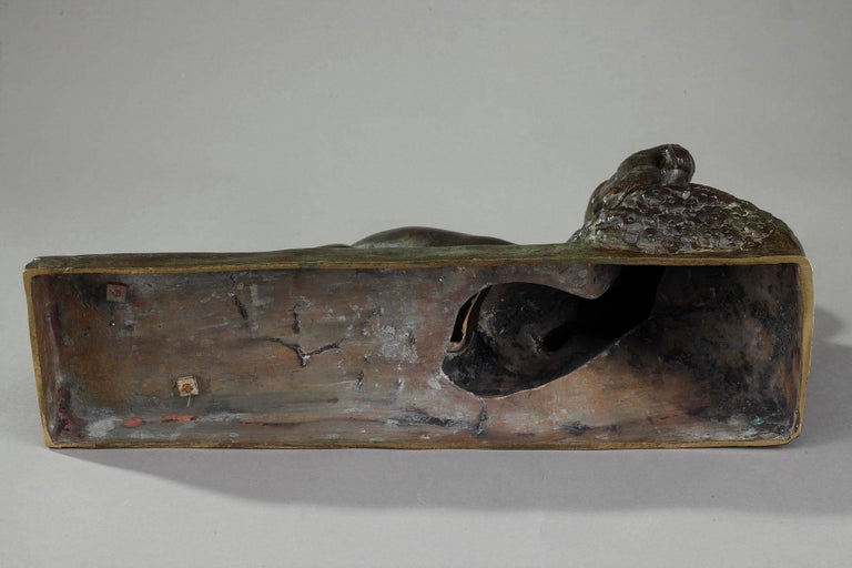 Sculpture en bronze d'une femme avec un agneau par Georges Coste sur ...