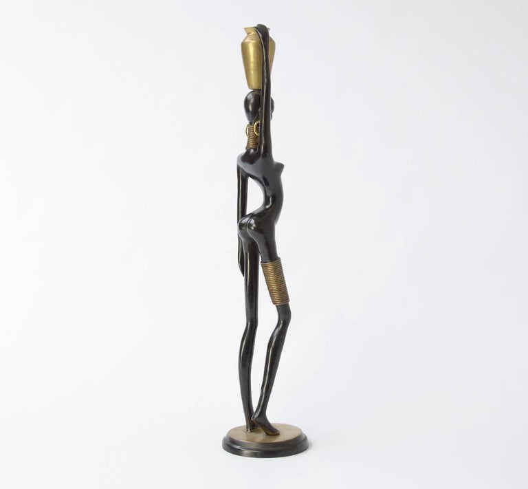 Bronze Sculpture of an African Woman in the Style of Karl Hagenauer at ...