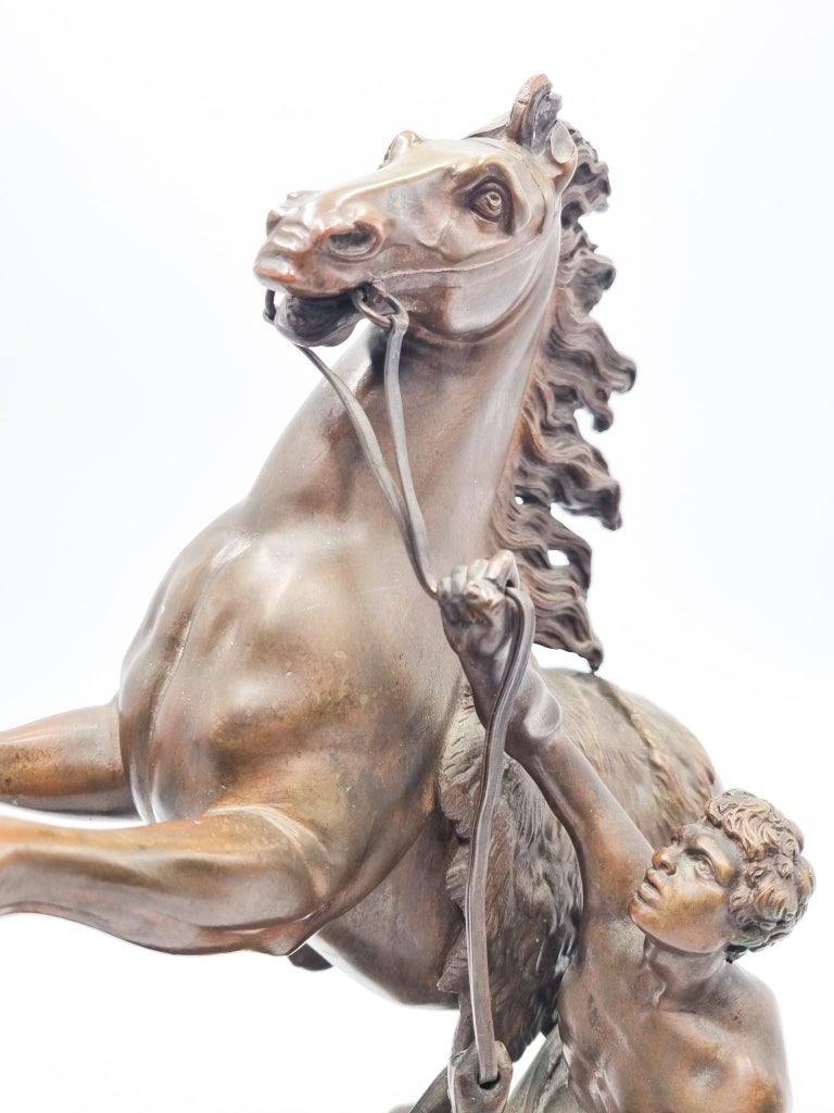 Bronze Sculpture of Horse with Rider "Chela de Marly" by Guillaume ...