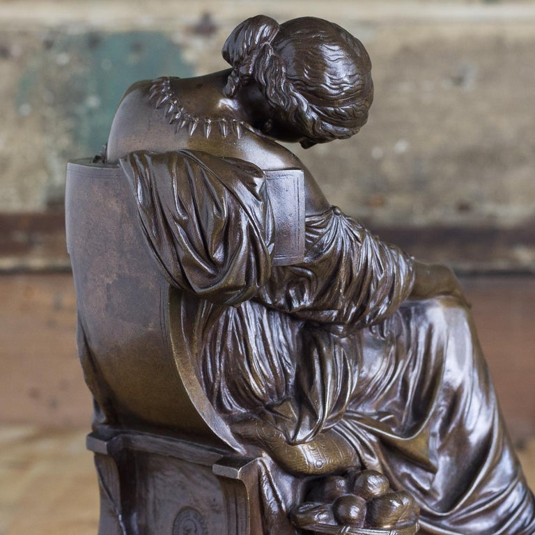 Bronze Sculpture of Penelope, French, 19th Century For Sale at 1stDibs
