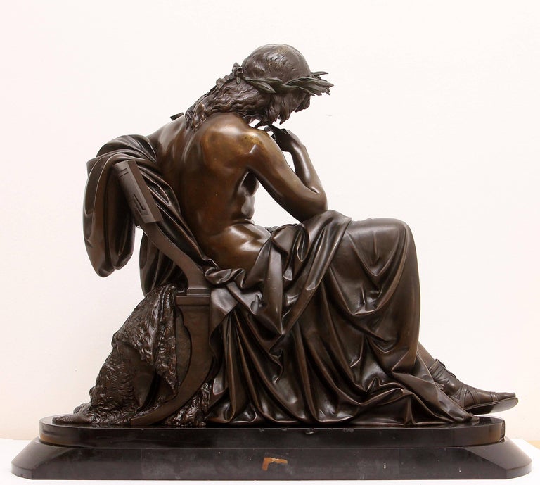 Large Bronze Sculpture "Orpheus" at 1stdibs