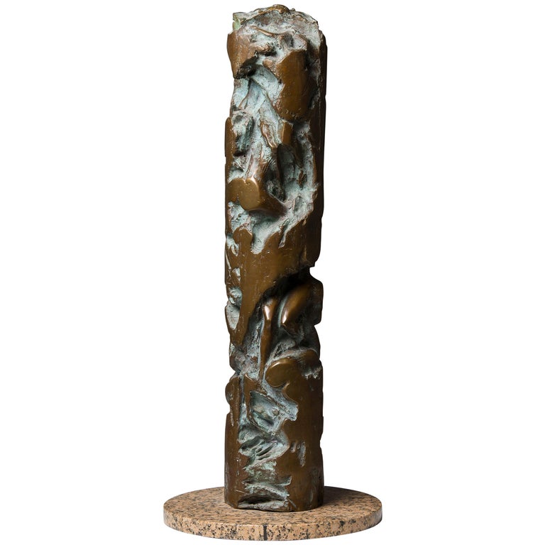 Bronze Sculpture "The Column of Life" For Sale at 1stDibs