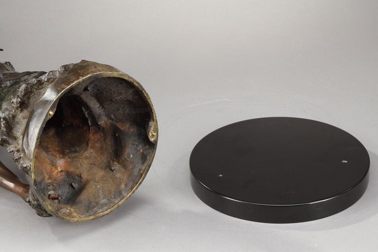 Bronze Sculpture "the Fisherman with a Harpoon" Signed Ferrand at 1stDibs