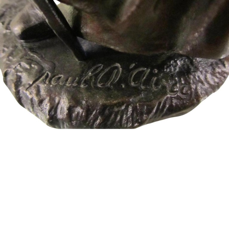 Bronze Sculpture "the Old Woman" by Paul D'aire For Sale at 1stDibs