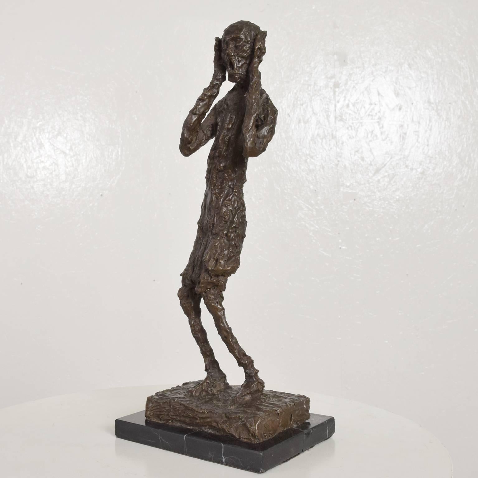 Bronze Sculpture "The Scream" Edvard Munch Midcentury For Sale at ...