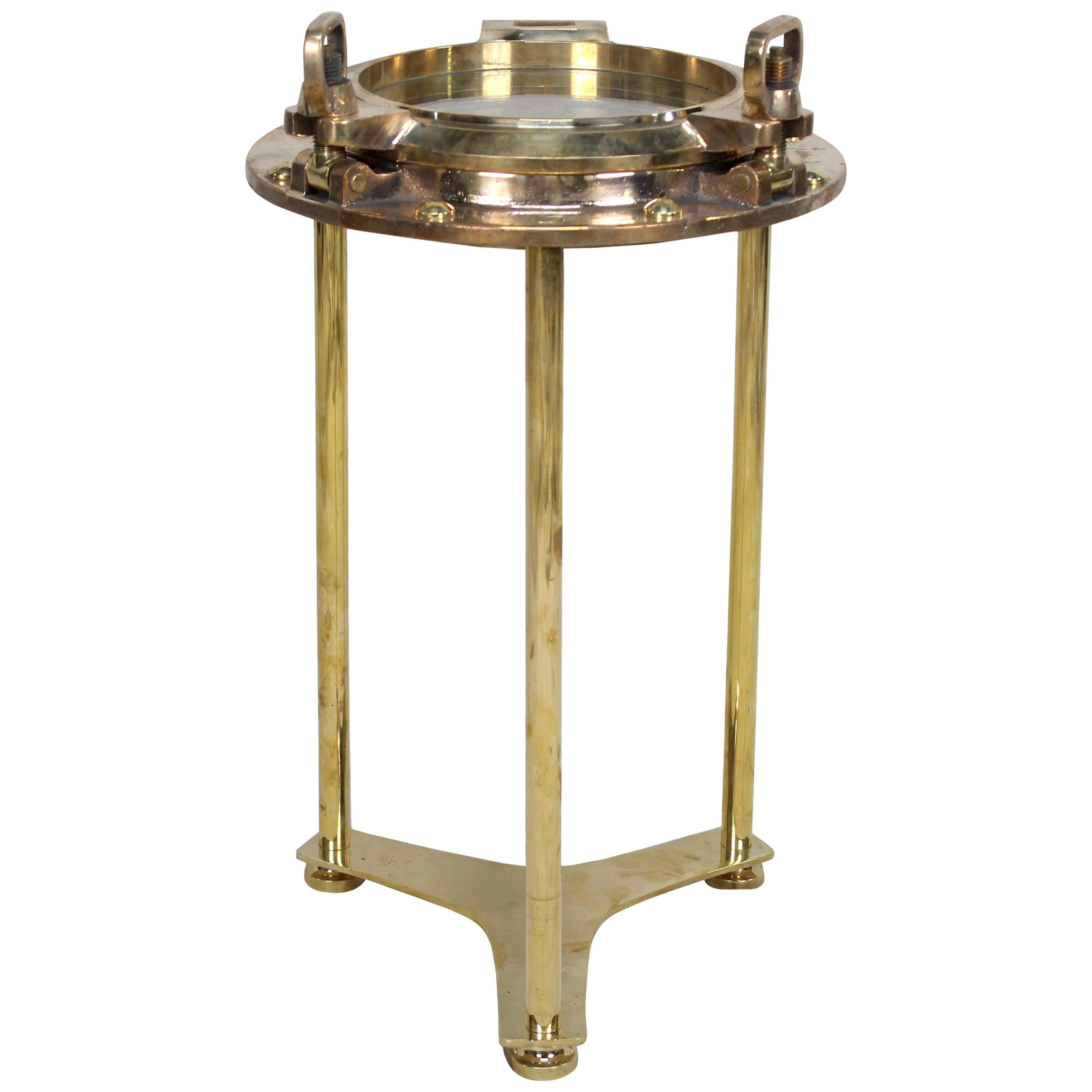 Ship's Porthole Converted to Side Table by Deborah Lockhart Phillips ...