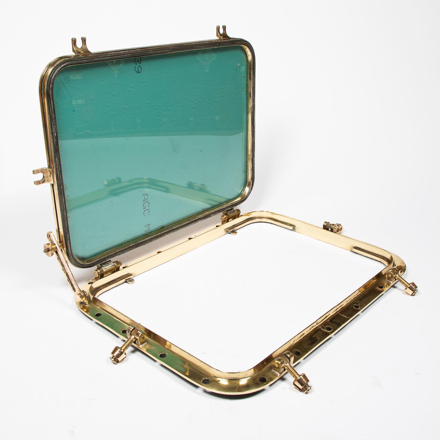 Bronze Ships Porthole Mirror at 1stDibs