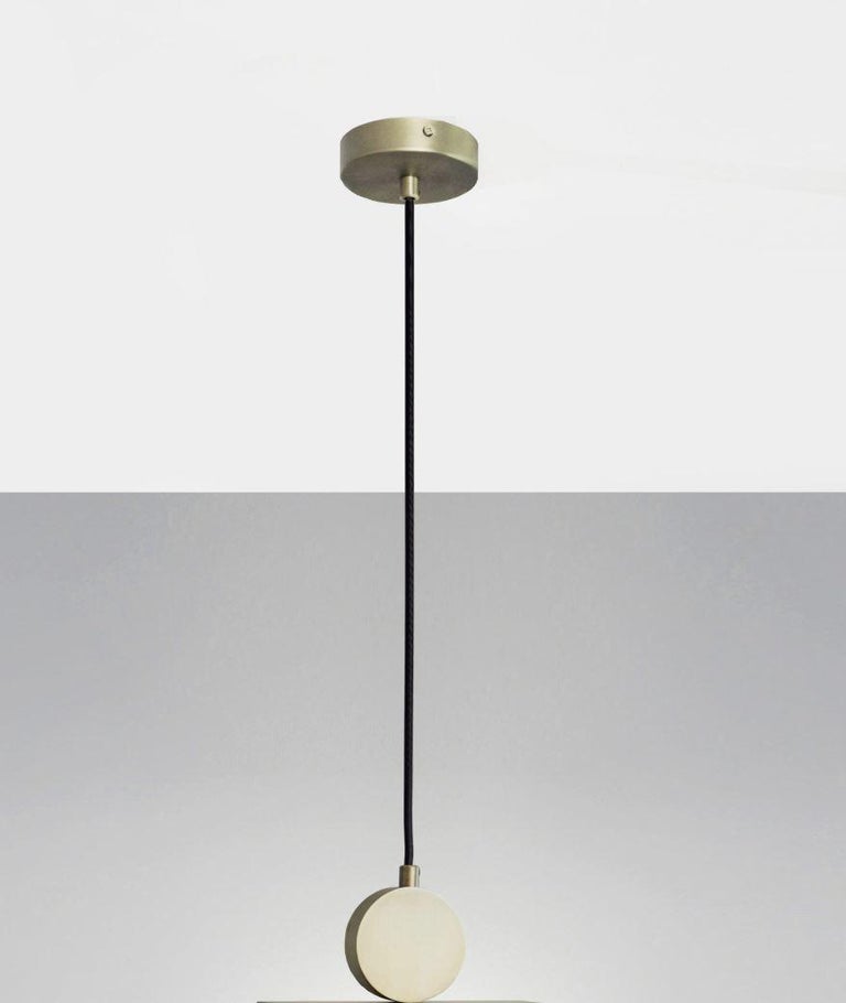 Bronze "Sphere in Stadium" Pendant Light, Square in Circle For Sale at ...