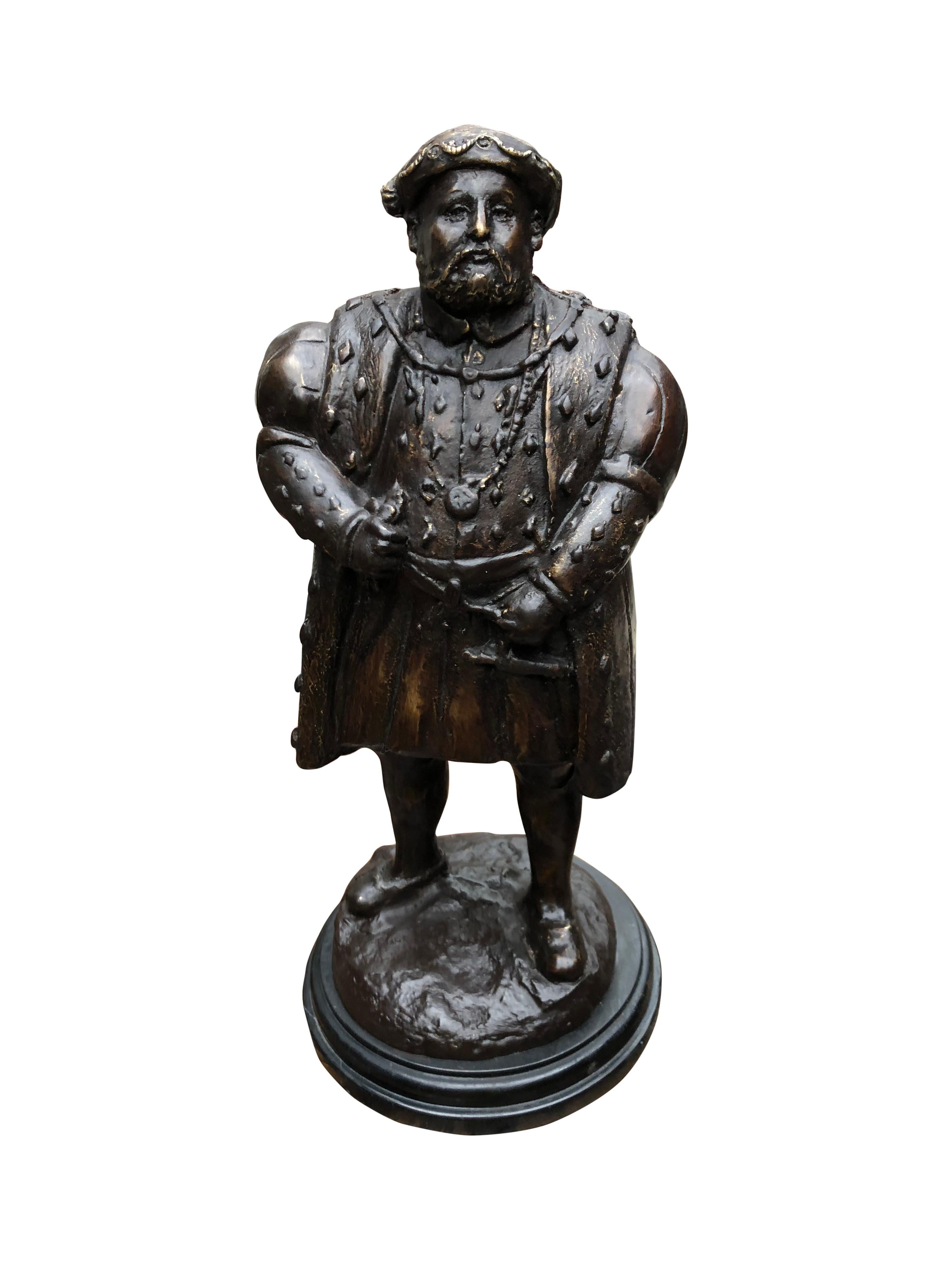 Bronze Statue Henry VIII - English King British Monarch Tudors, 20th ...