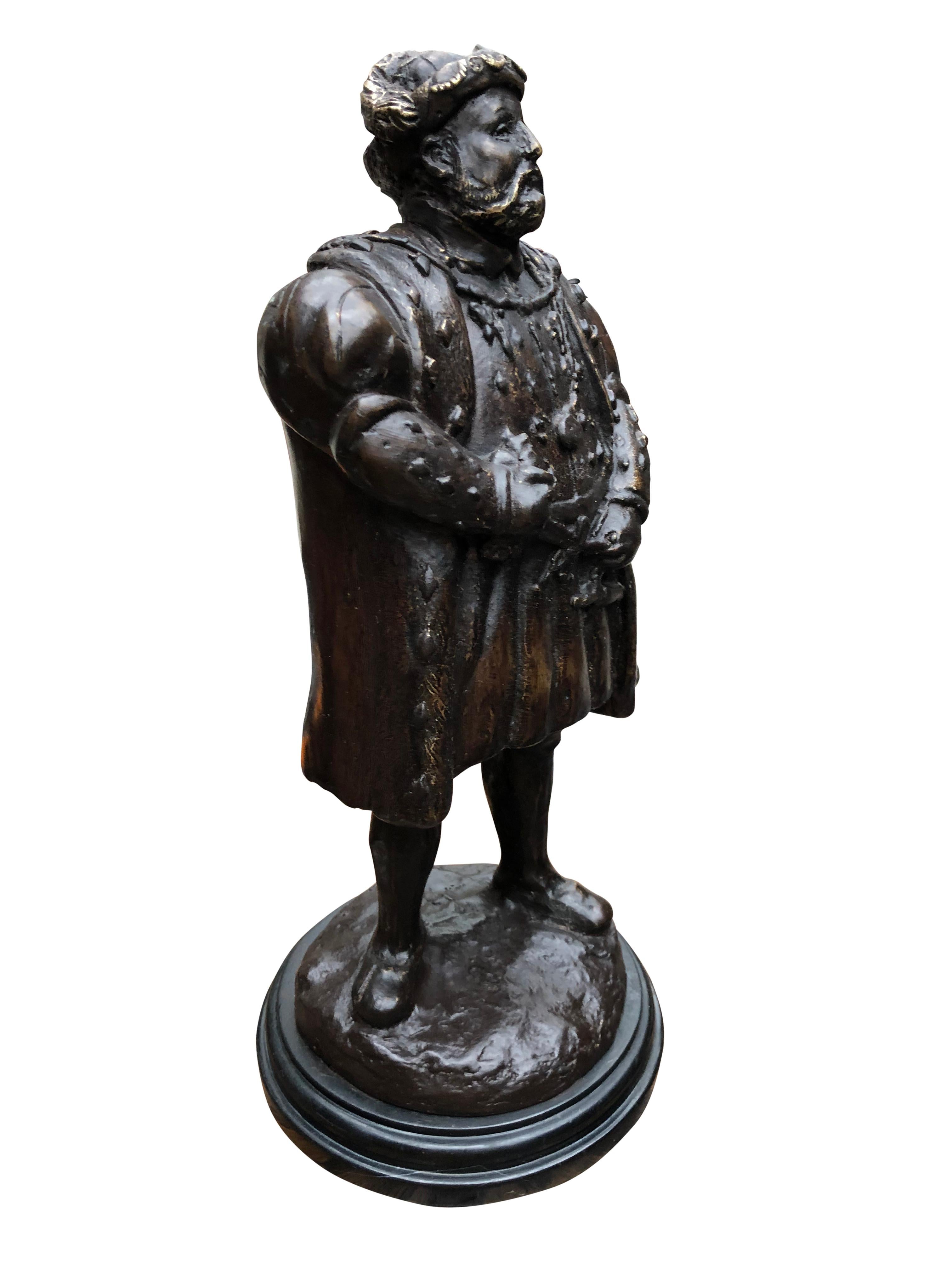 Bronze Statue Henry VIII - English King British Monarch Tudors, 20th ...
