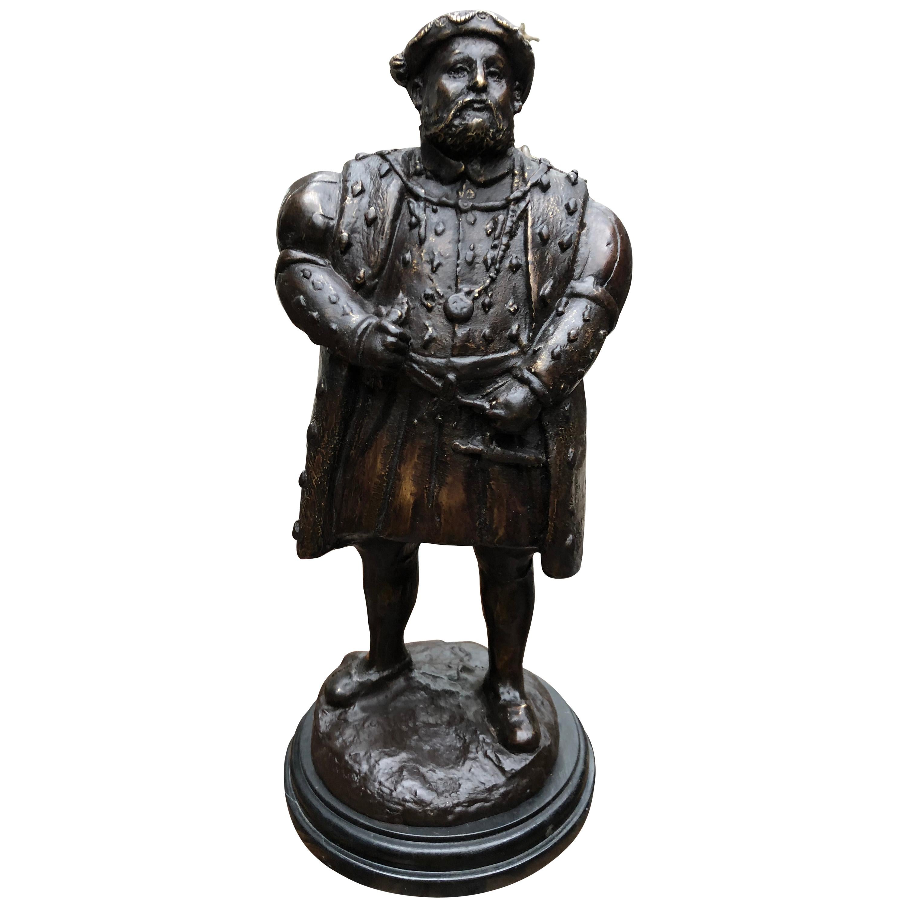 Bronze Statue Henry VIII - English King British Monarch Tudors, 20th ...