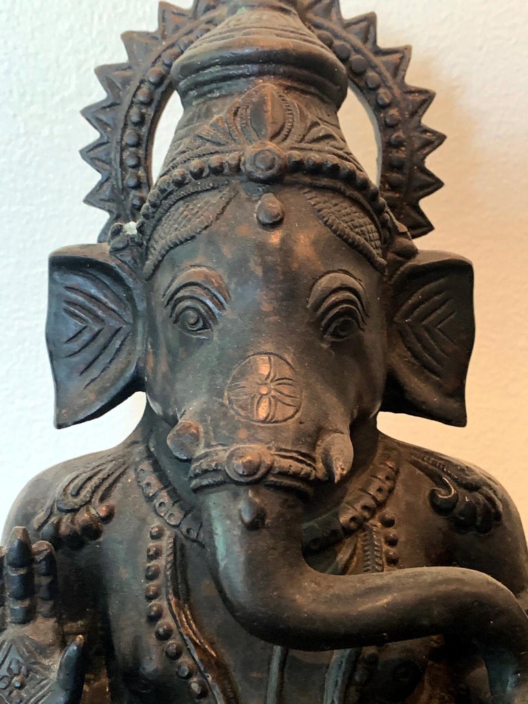 Bronze Statue of Ganesh from Sir Lanka at 1stDibs | hindu god statues ...