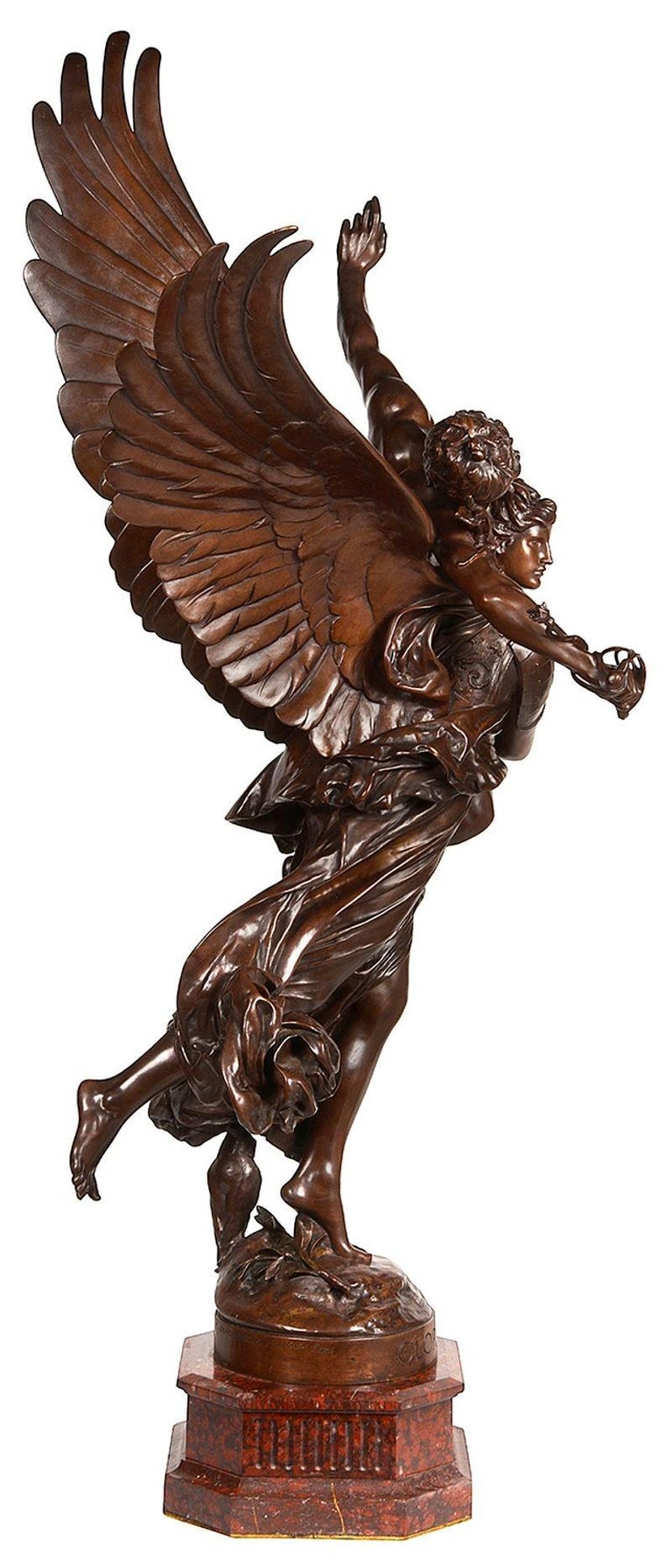 Bronze statue of Gloria Victis, circa 1880, by Barbedienne For Sale at ...
