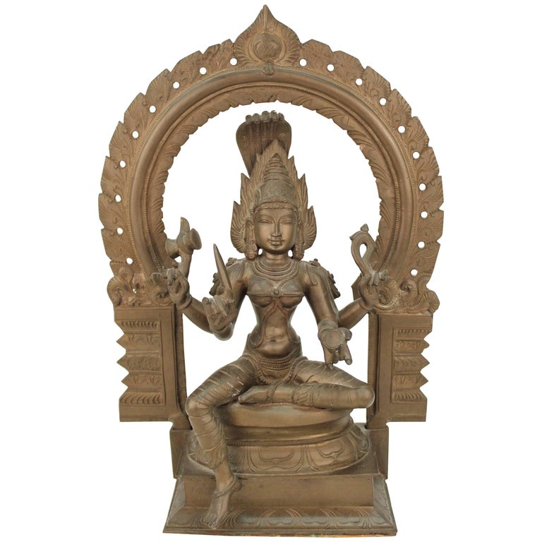 Bronze Statue of Hindu Goddess Kali at 1stDibs